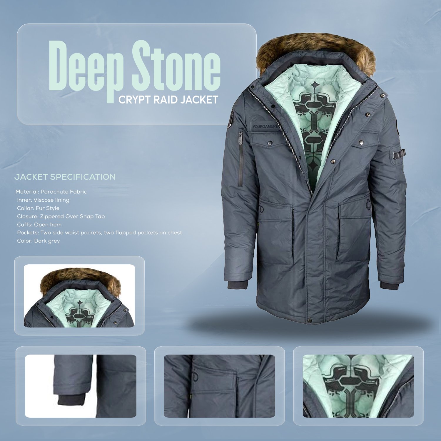 Buy Destiny 2: Beyond Light Deep Stone Crypt Raid Jacket | Free Shipping Buy Destiny 2: Beyond Light Deep Stone Crypt Raid Jacket | Free Shipping