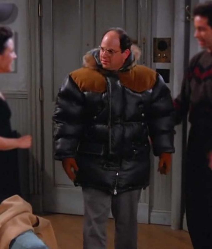 Seinfeld The Jacket | George Costanza Black Puffer Hooded Jacket