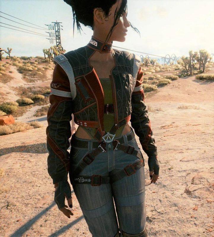 Panam Palmer Cyberpunk 2077 Jacket Red And Gray Cosplay Jacket
