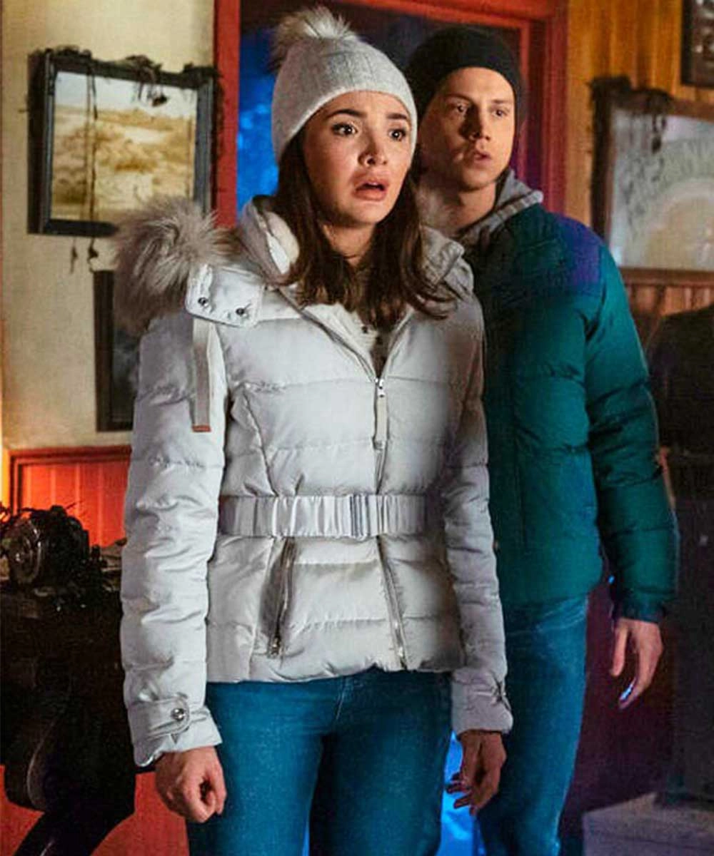 Nancy Drew Bess Marvin White Parka Jacket | Maddison Jaizani Parka