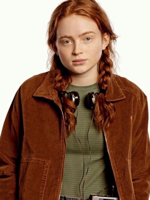 Stranger Things 4 Max Mayfield Brown Corduroy Jacket