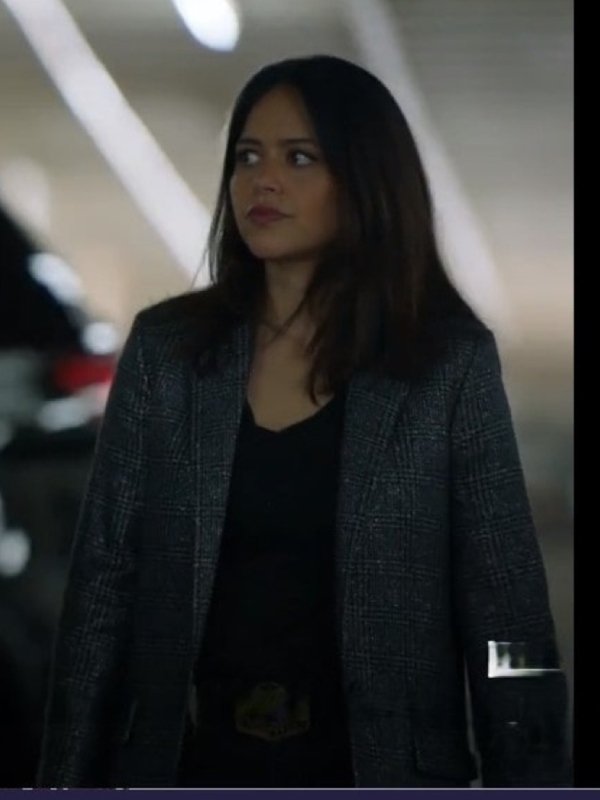 Alyssa Diaz The Rookie S06 Grey Plaid Blazer