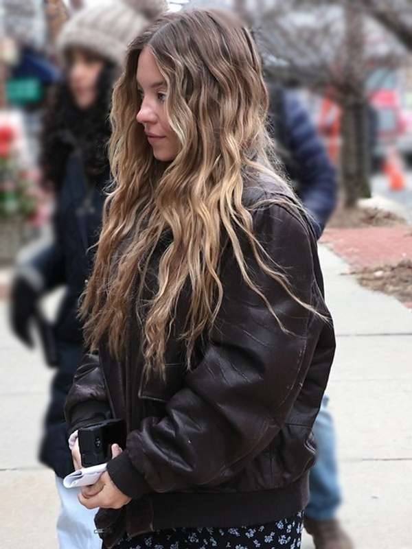 The Housemaid 2025 Sydney Sweeney Leather Bomber Jacket