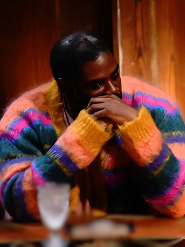 The Traitors US S4 Ron Funches Multicolor Striped Cardigan